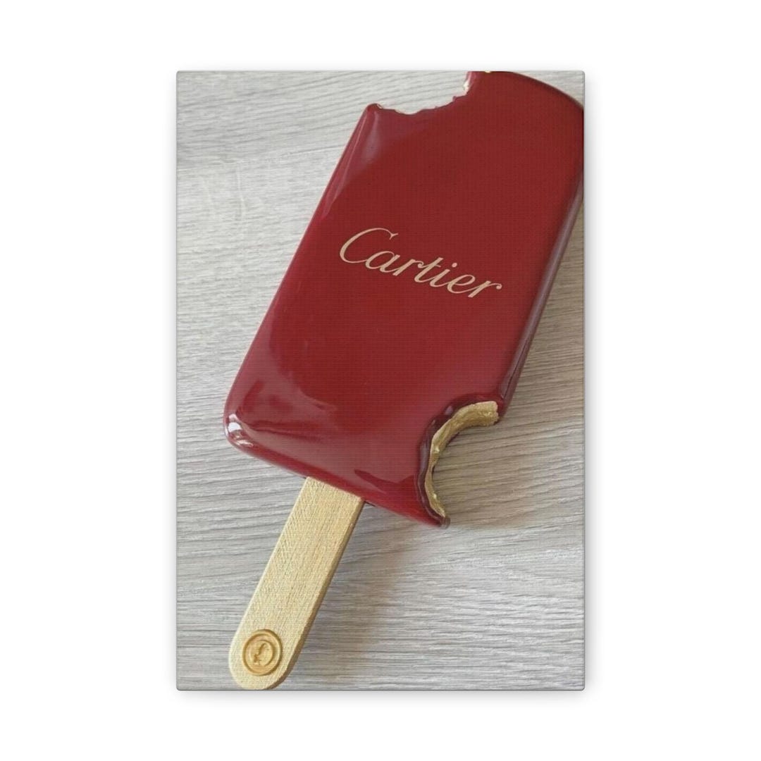Cartier Ice Cream Wall Art Decor | Classic Canvas Print - Etsy