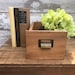 Library Drawer, Card Catalog Drawer, Wood Storage Box, Handmade ...