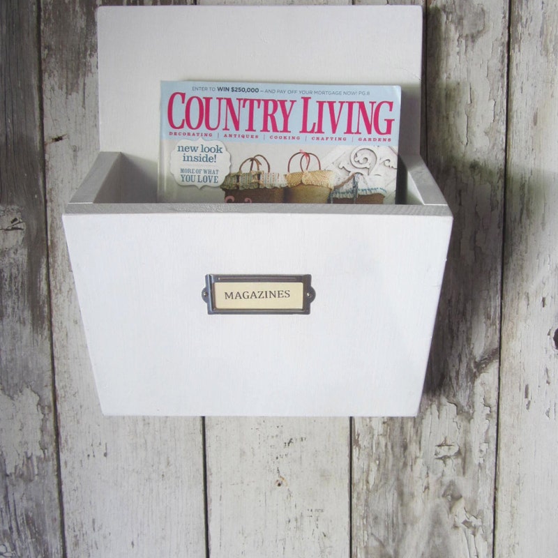 Wall Magazine Rack - Etsy