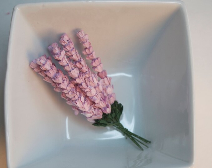 10 Pieces Orchid Lavender Paper Flowers, Heather Paper Flowers ...