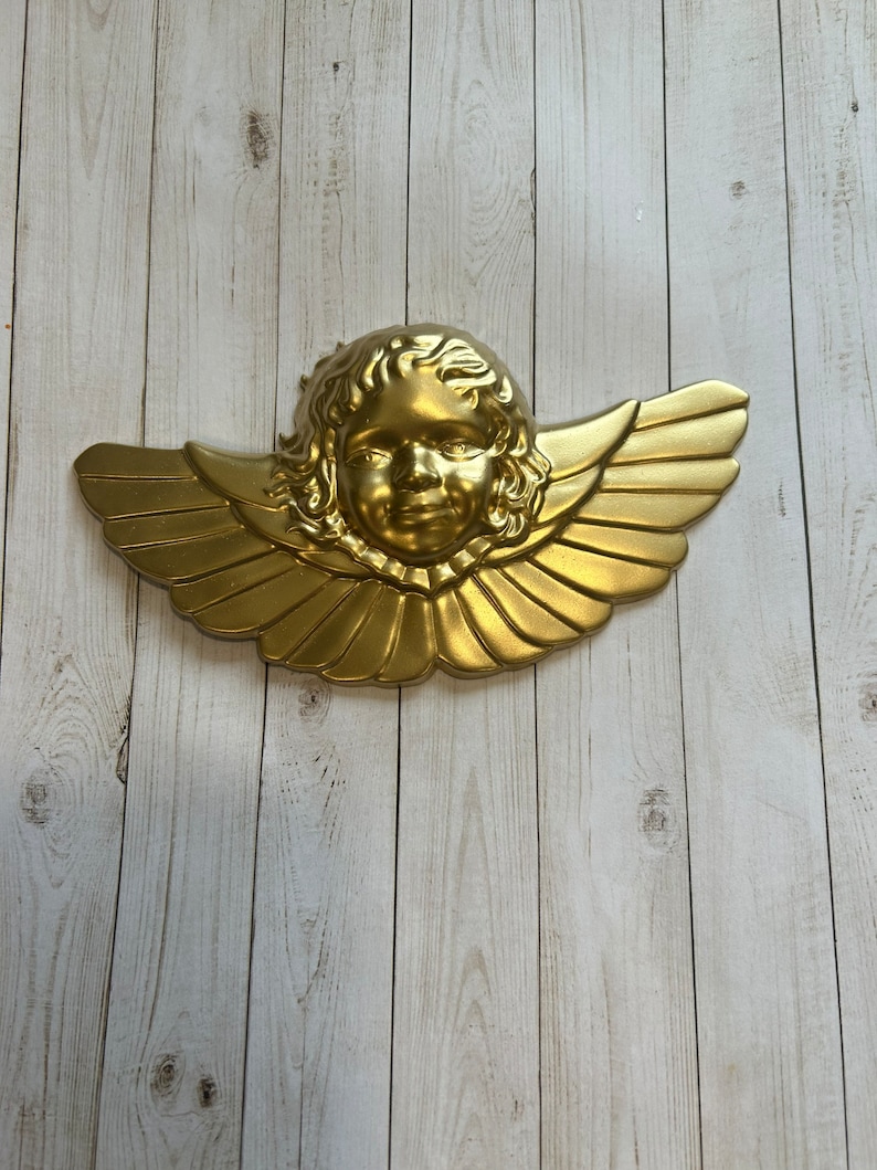 Gold Metal Steel Angel Wings Stamping Embellishment Wall Decor - Etsy