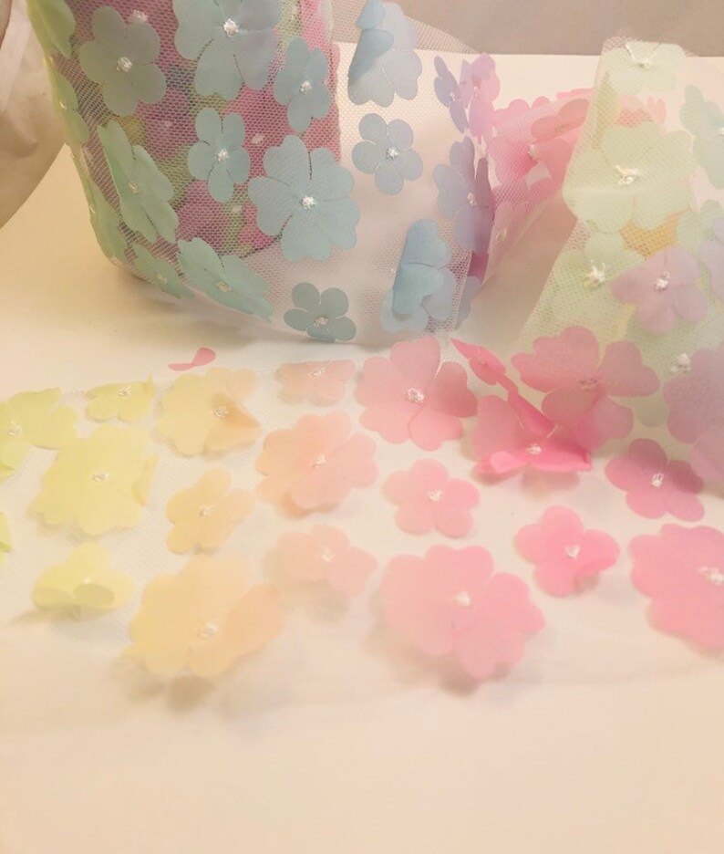 Ombré Pink Tulle Ribbon Hydrangea Tulle Ribbon Mint Tulle - Etsy