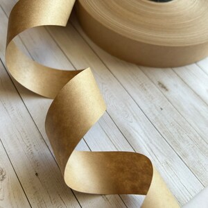 10 Yards Brown Kraft Paper Banding Binding Belly Band Gift Wrapping ...