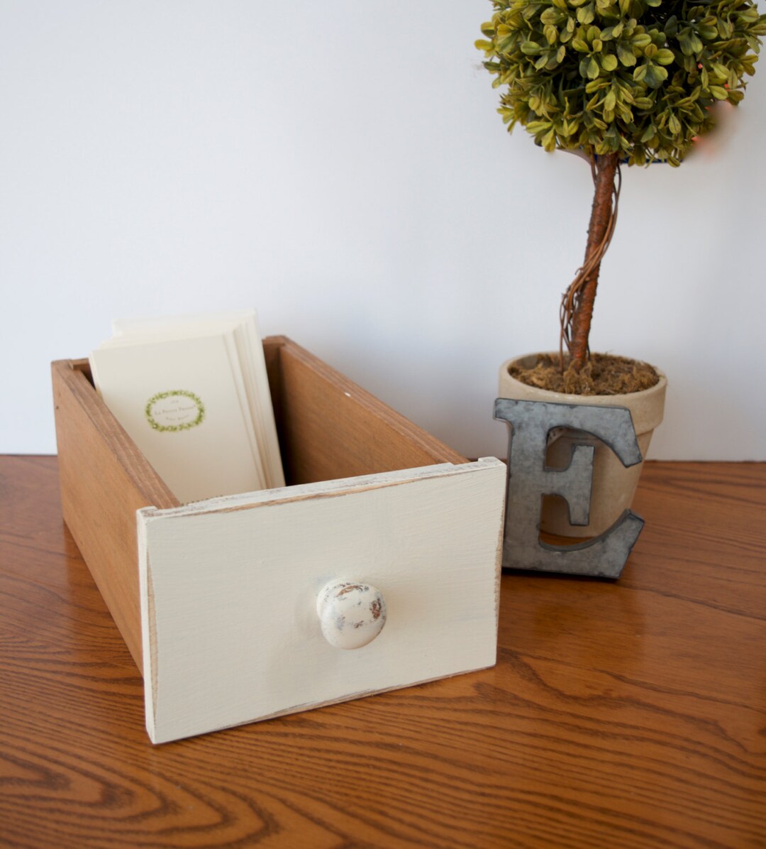 Library Drawer, Card Catalog Drawer, Wood Storage Box, Filing Drawer ...