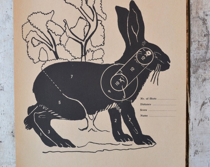 Vintage Winchester Western Jack Rabbit Target Shooting Paper - Etsy