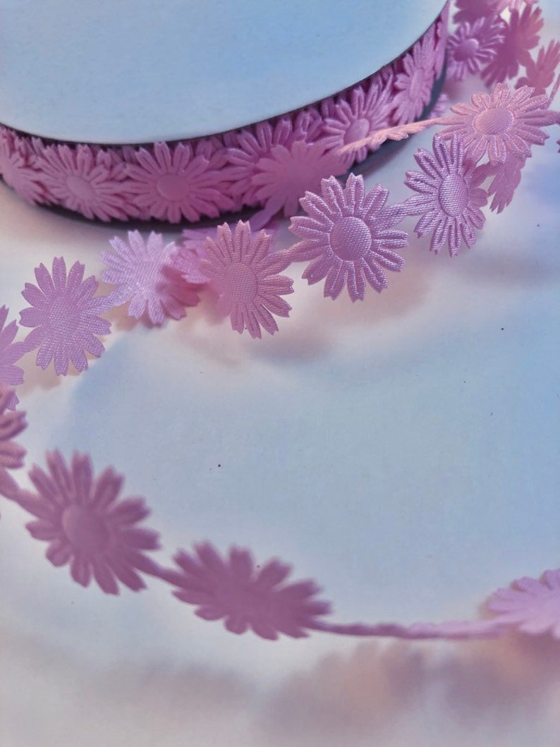 Pale Pink Daisy Flower Trim Garland 1 Yard 3 Sewing | Etsy