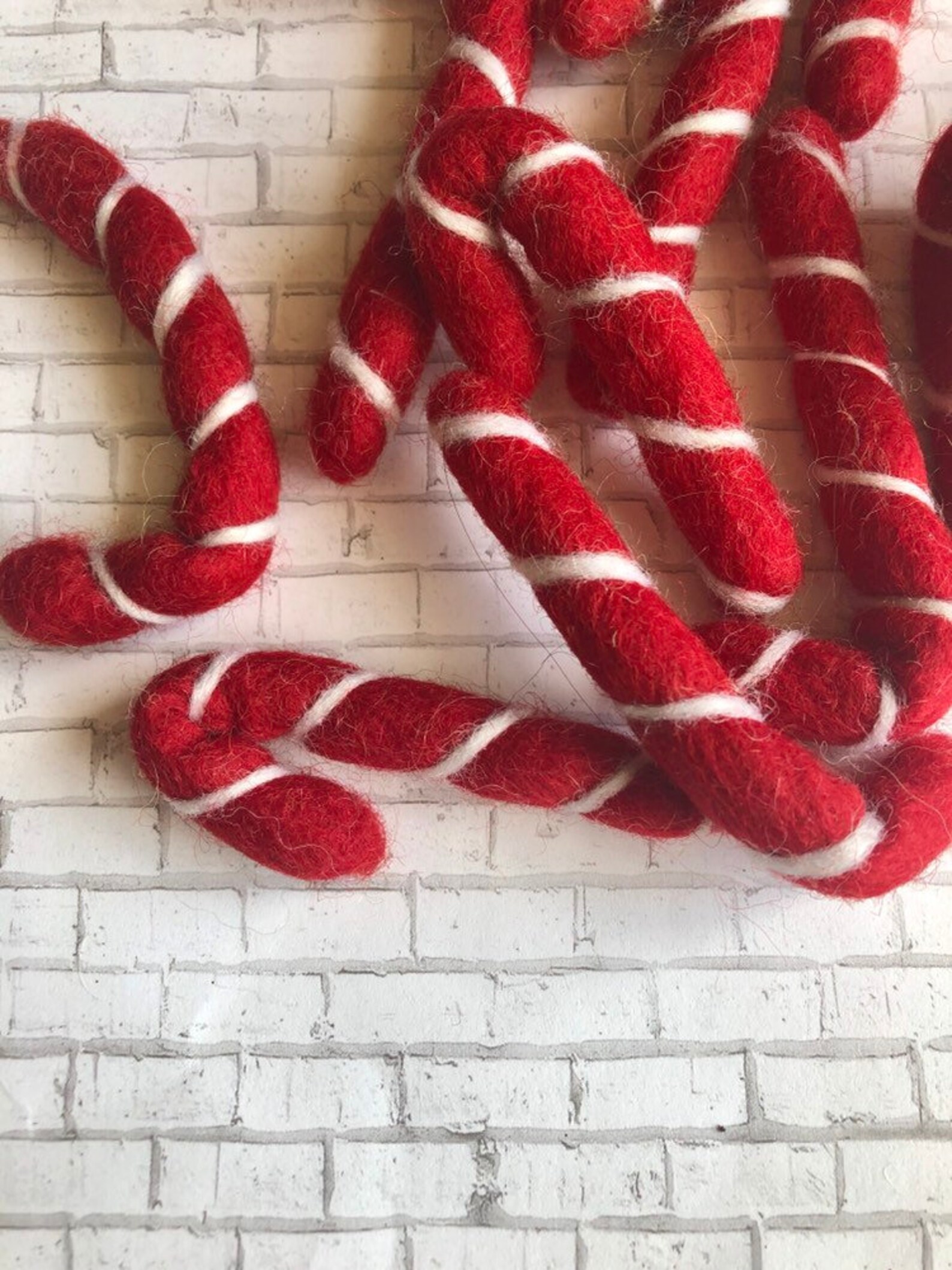 Felt Candy Canes Felt Mints Felted Candy Peppermint Candy - Etsy