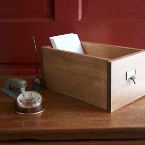 Library Drawer, Card Catalog Drawer, Wood Storage Box, Handmade ...