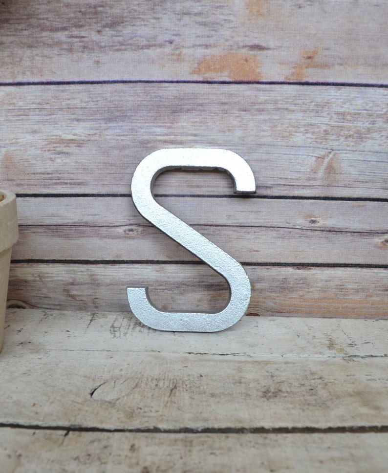 Cast Iron Metal Letter Wall Art Decor Vintage Style You Pick Alphabet ...