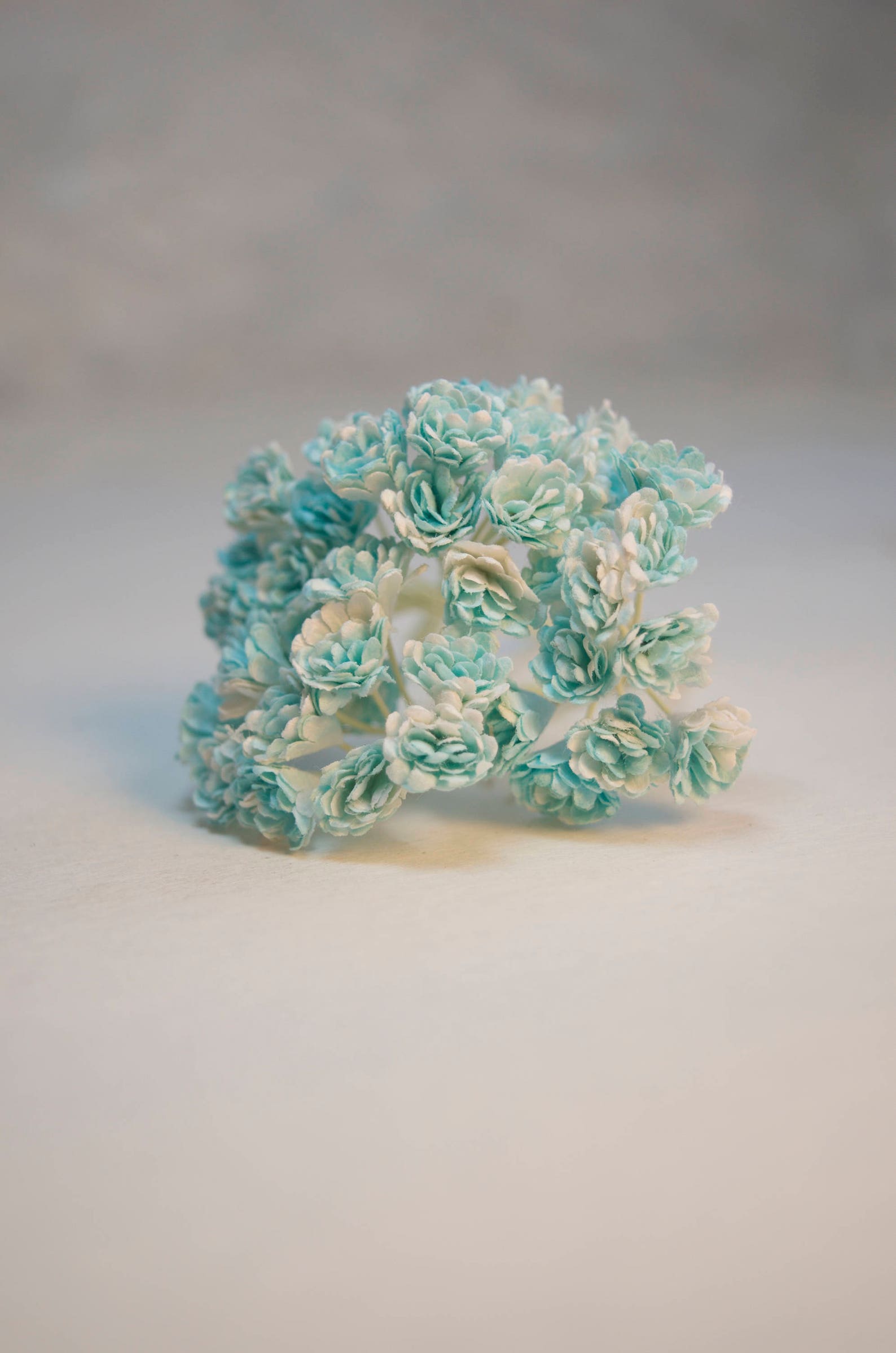 10 Pieces Mini Aqua Blue Paper Flowers Blue Paper Flowers | Etsy