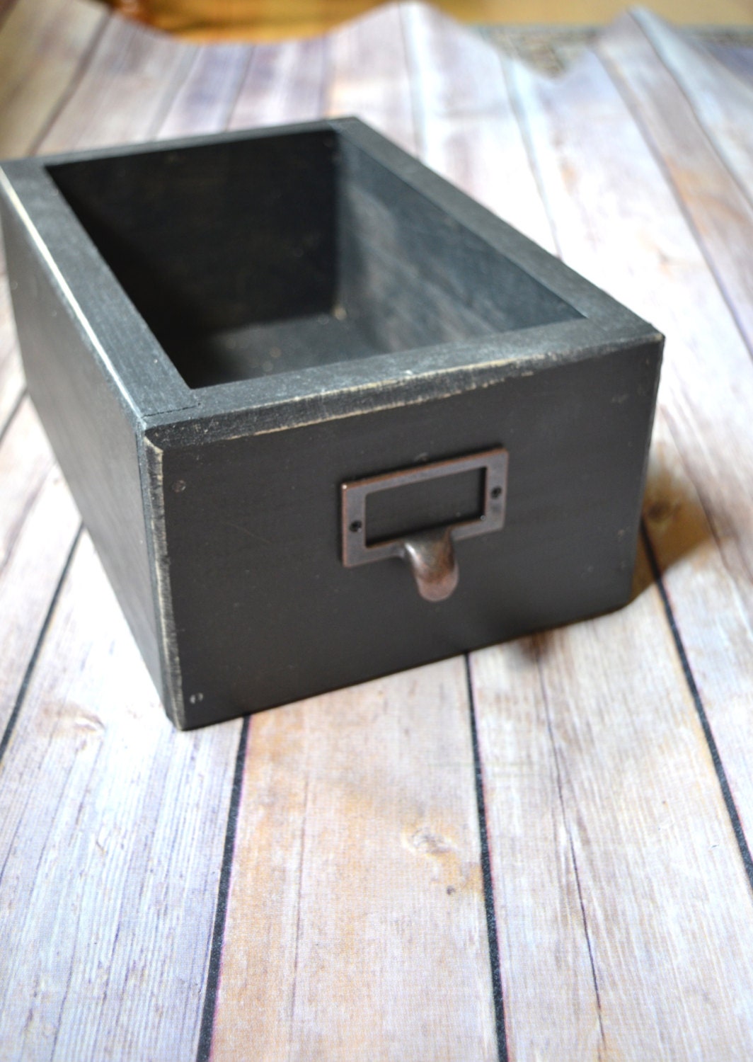 Library Drawer Card Catalog Drawer Wood Storage Box - Etsy