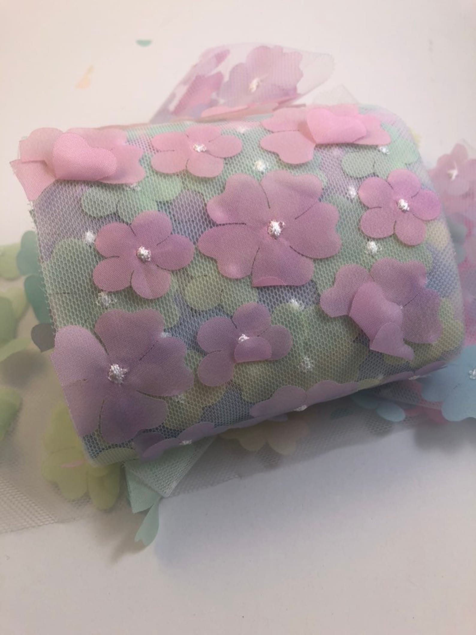 Ombré Pink Tulle Ribbon Hydrangea Tulle Ribbon Mint Tulle - Etsy
