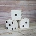Wood Dice, Large Wood Dice, Oversized Dice, Lawn Game, Rustic Shabby ...