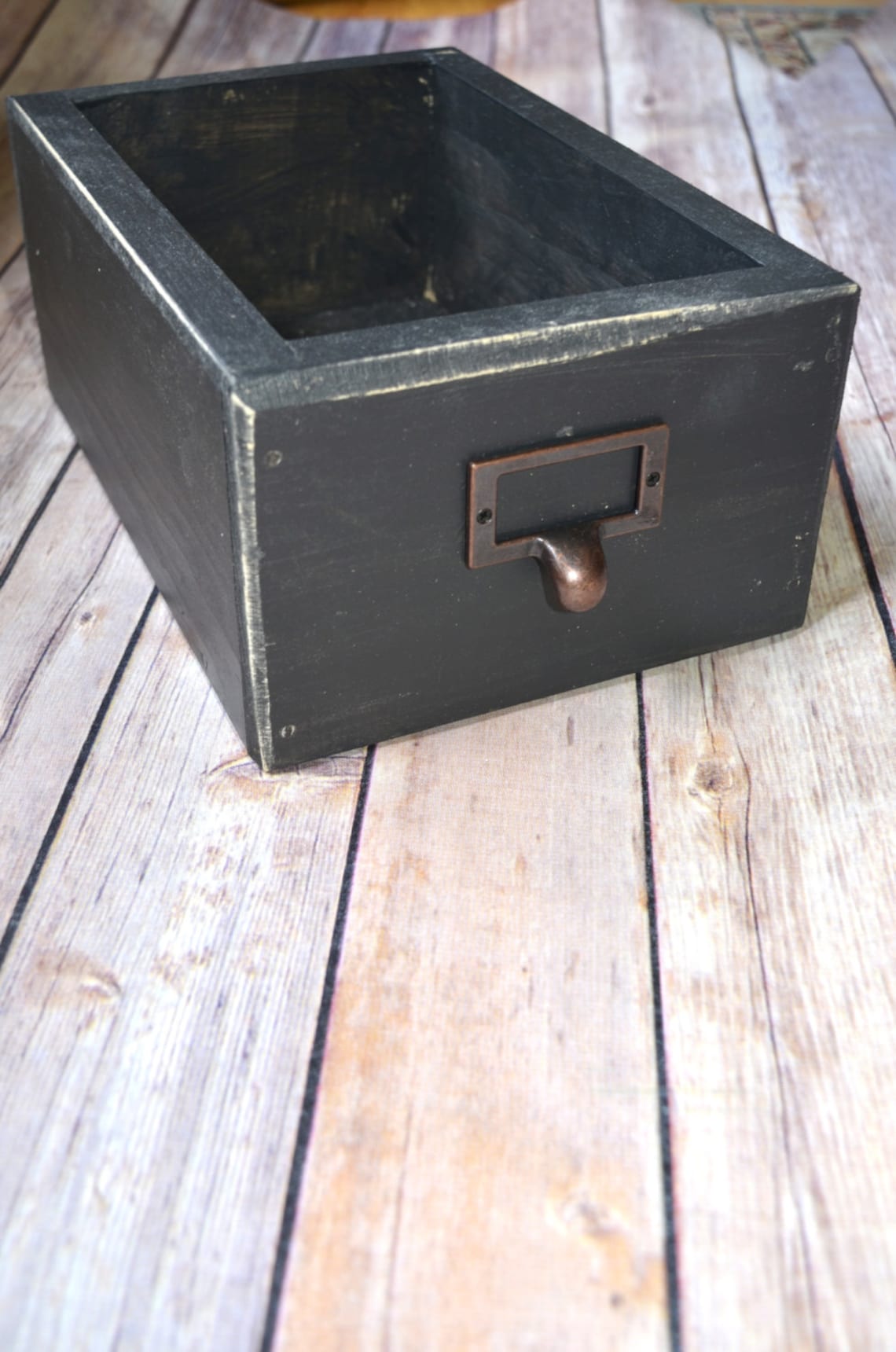 Library Drawer Card Catalog Drawer Wood Storage Box - Etsy