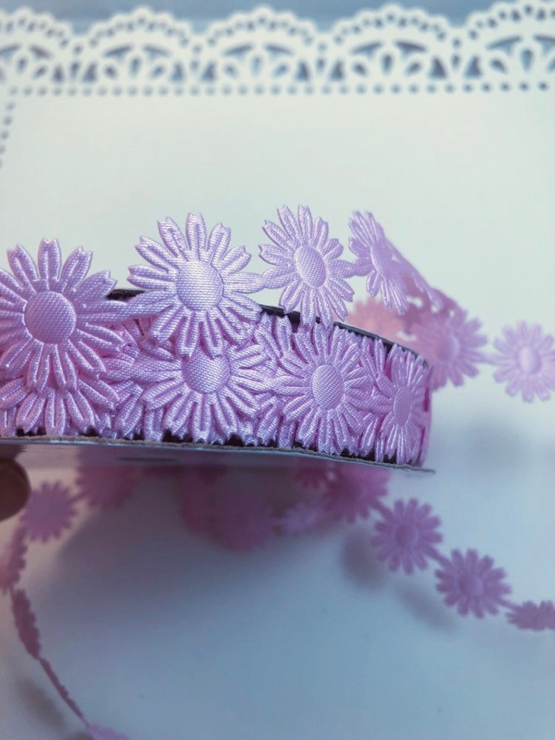 Pale Pink Daisy Flower Trim Garland 1 Yard 3 Sewing | Etsy