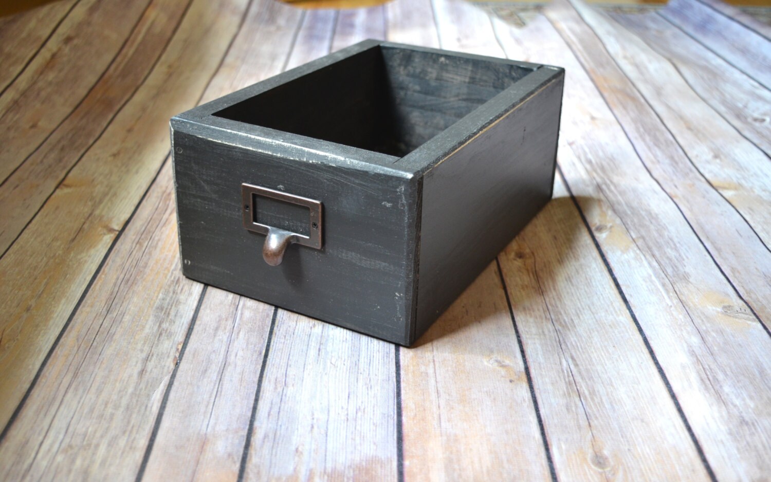 Library Drawer Card Catalog Drawer Wood Storage Box - Etsy