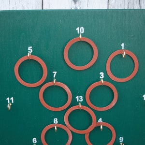 Vintage Inspired Handmade Retro Handmade Ring Toss Game Wood Wall Mount ...