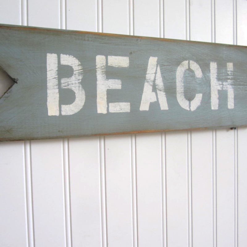 Beach Arrow Sign - Etsy