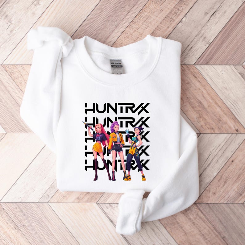 Huntrix Girls Sweatshirt, Demon Hunter Merch, Kpop Fan Shirt - Etsy