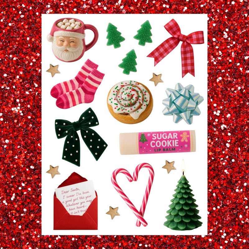Christmas Stickers Sheet - Etsy