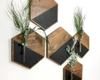 Wall Decor WOODEN HEXAGON Boho Style Boho Bedroom Home Wall - Etsy