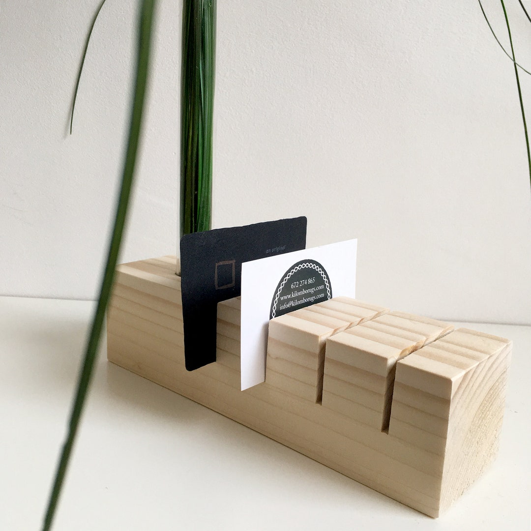 Card Holder, Wooden Business Card Display, Office Accessories,design ...