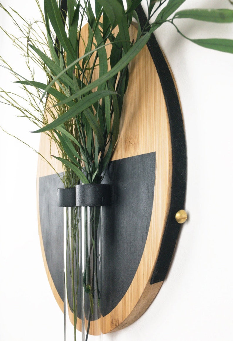 Bamboo Hanging Planter Wood Bamboo Wall Planter Propagation - Etsy