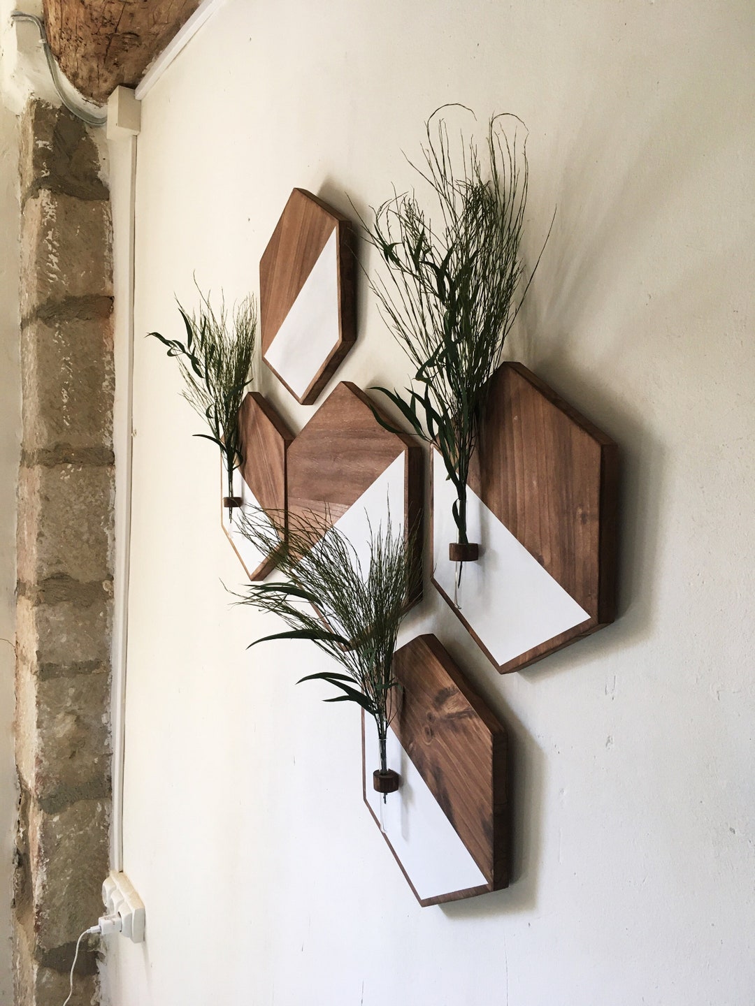 Set of 5 Wooden Wall Decoration / Rustic Decor / Home Decoration ...