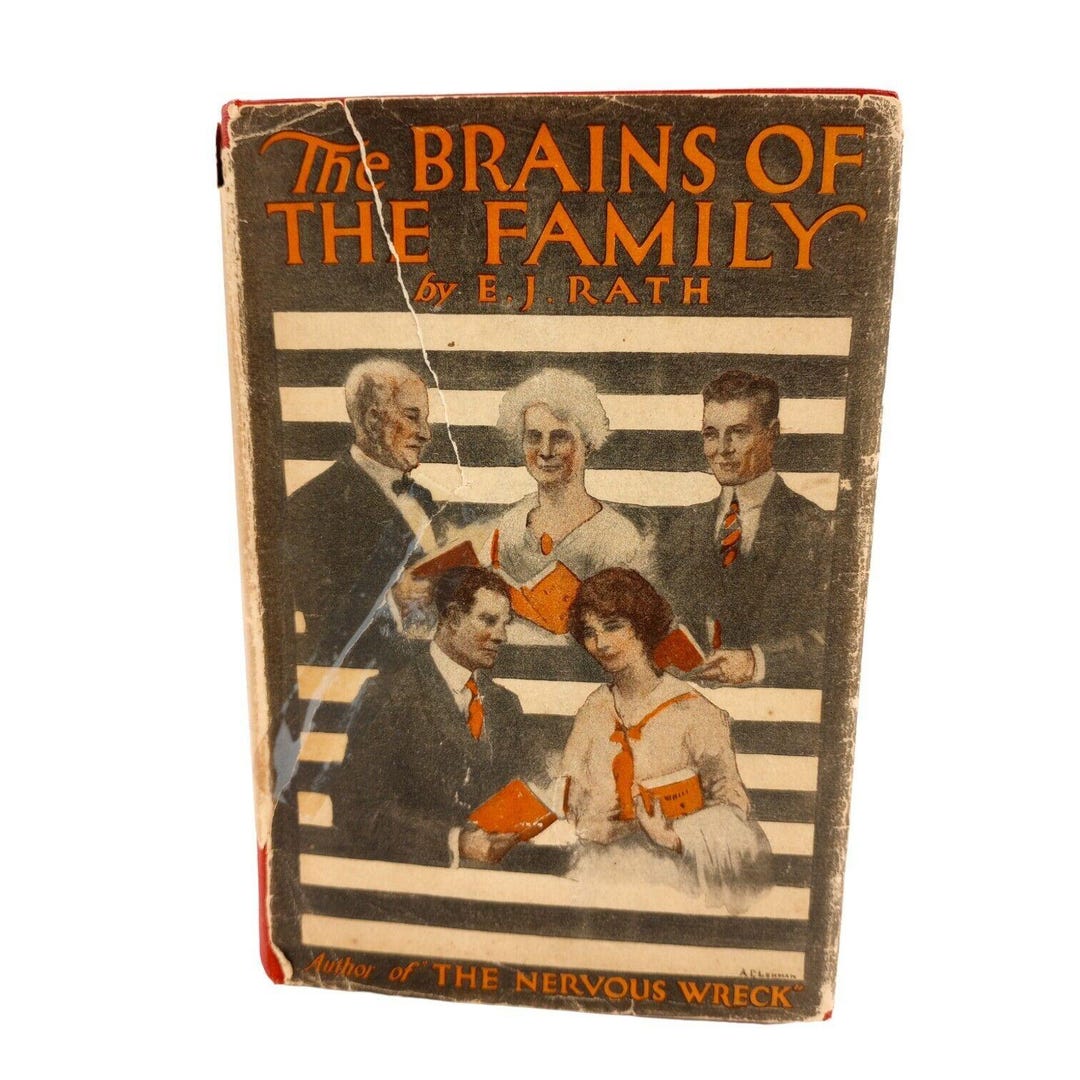 The Brains of the Family HC EJ Rath 1925 Side-splitting Domestic Comedy ...