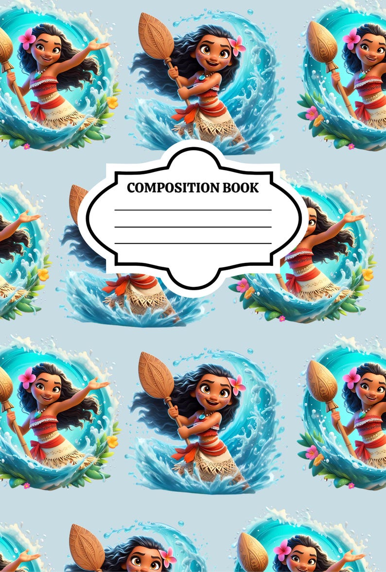 Composition Notebook - Moana - Etsy