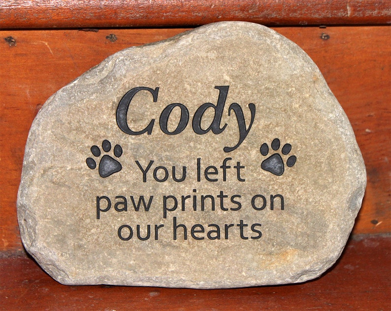 Hand Engraved Rock Custom Garden Stones SMALL | Etsy