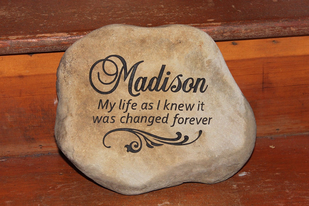 Hand Engraved Rock Custom Garden Stones SMALL - Etsy