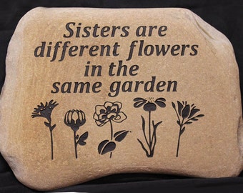 Hand Engraved Rock Custom Garden Stones SMALL | Etsy