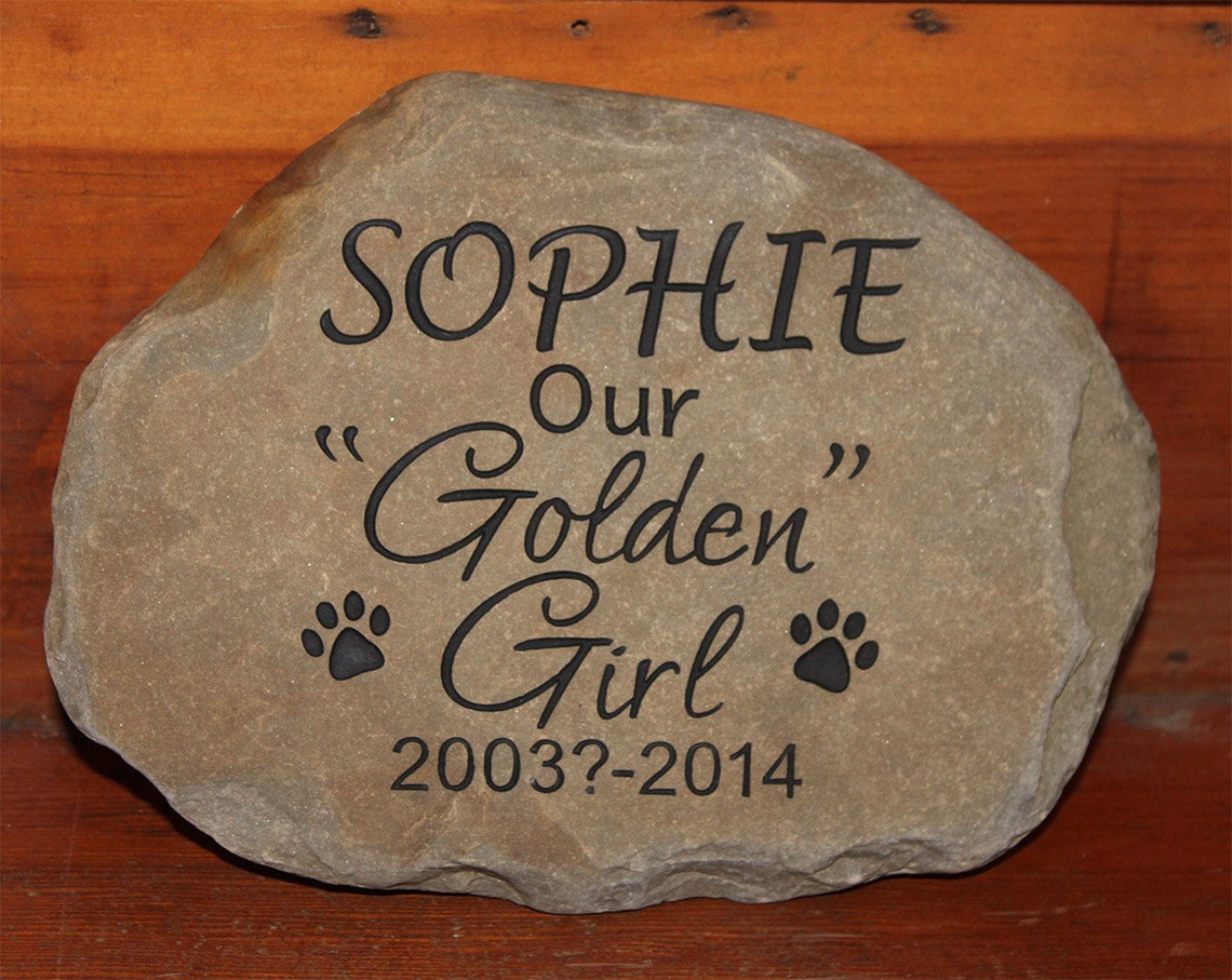 Hand Engraved Rock Custom Garden Stones SMALL - Etsy