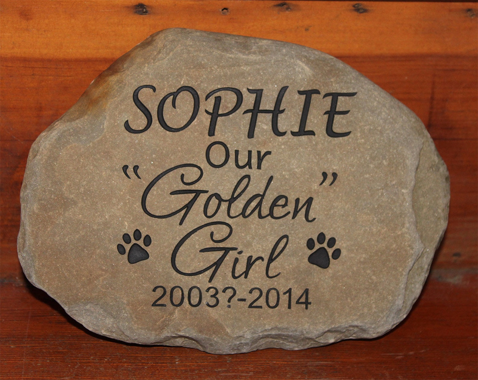 Hand Engraved Rock Custom Garden Stones SMALL - Etsy