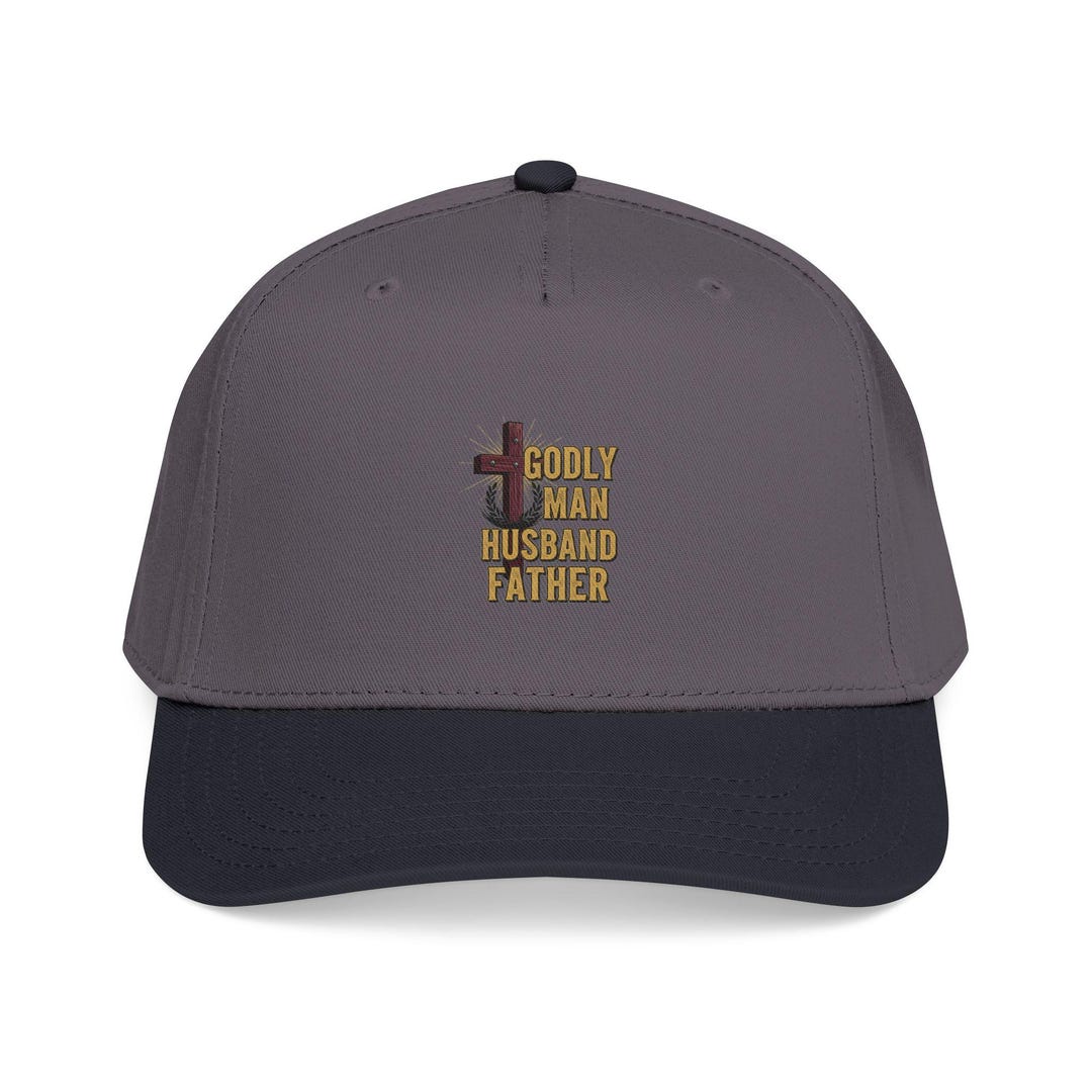 Godly Man Husband Father Baseball Cap | Christian Cross Embroidery - Etsy