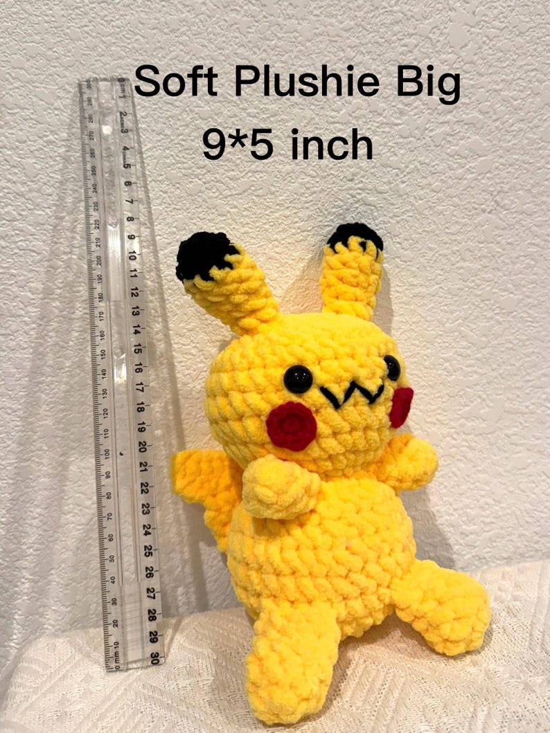 Pokémon,pikachu,handmade Crochet Plush Doll,keychain,coin Purse, Car ...