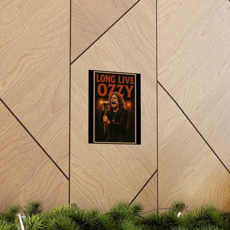 Ozzy Osbourne Tribute Poster, Rock Music Decor, Vintage Music Art, Gift ...