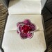 Handmade Natural Ruby Rose Ring - Etsy