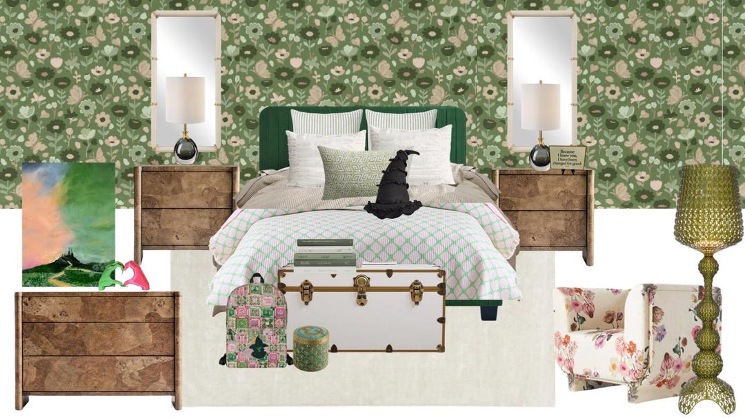 Wicked-themed Bedroom Digital Design Download *elphaba Inspired Room ...
