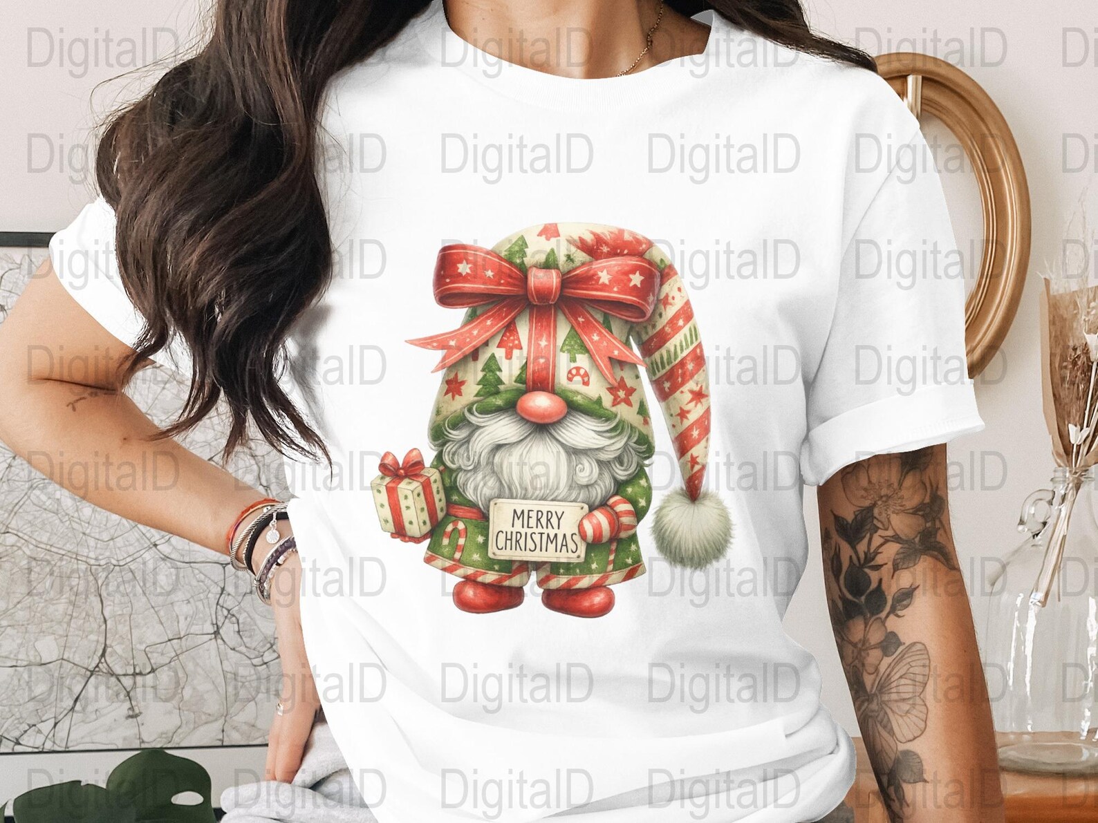 Watercolor Christmas Gnome Clipart, Holiday PNG (digital File) - Etsy