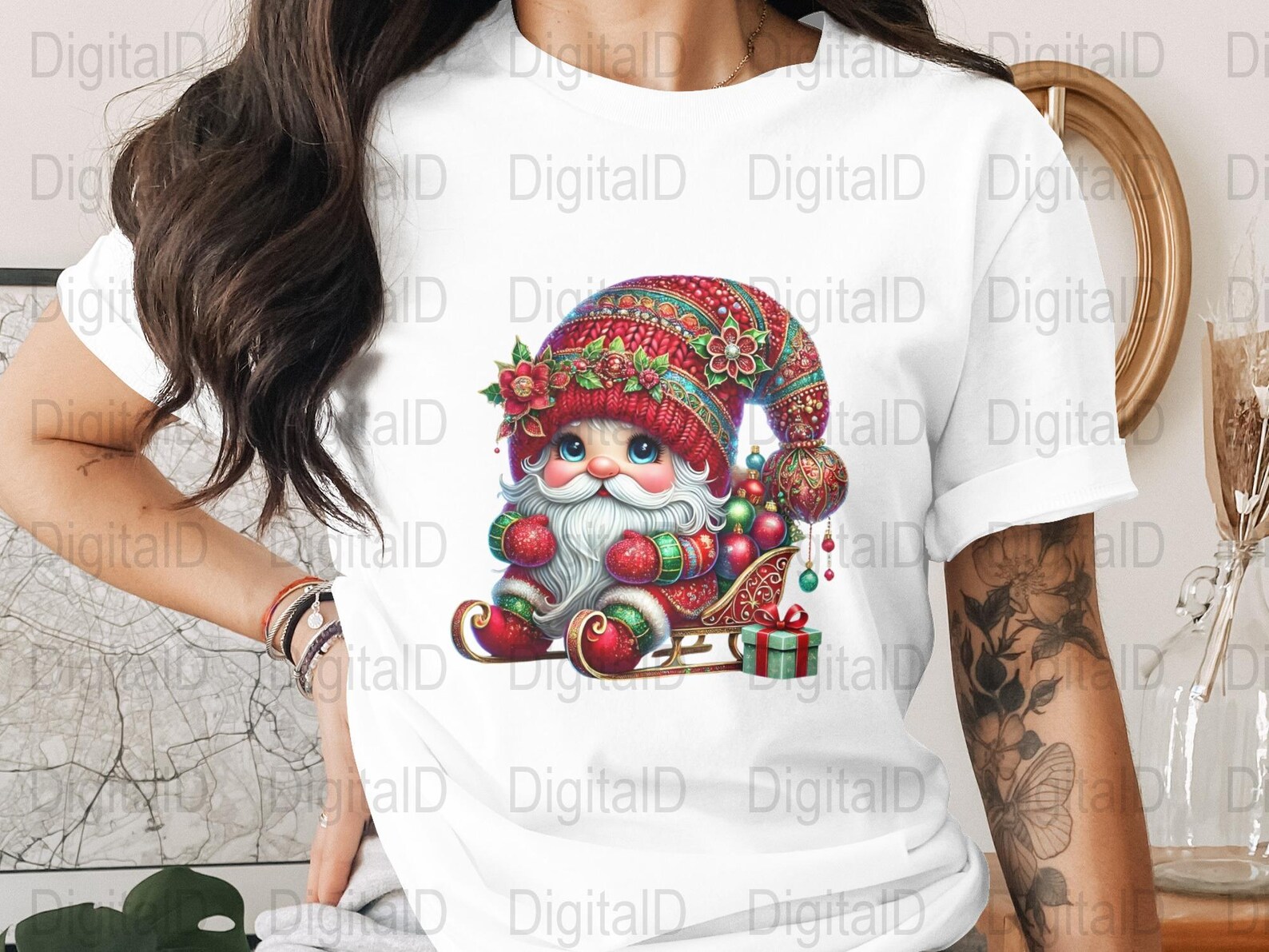 Cute Santa Digital PNG File, Christmas Santa Printable, Holiday Season ...