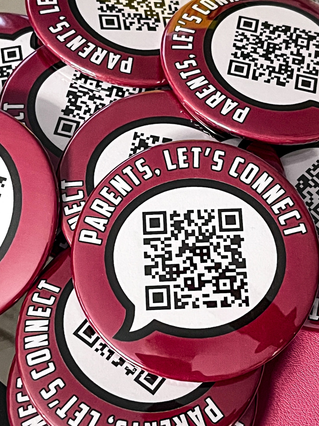Custom Marketing Pin With QR Code, Event Button Pins- 15 Pieces + - Etsy