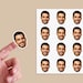 Custom Sticker Birthday Party Favor, Milestone Birthday Photo Stickers ...