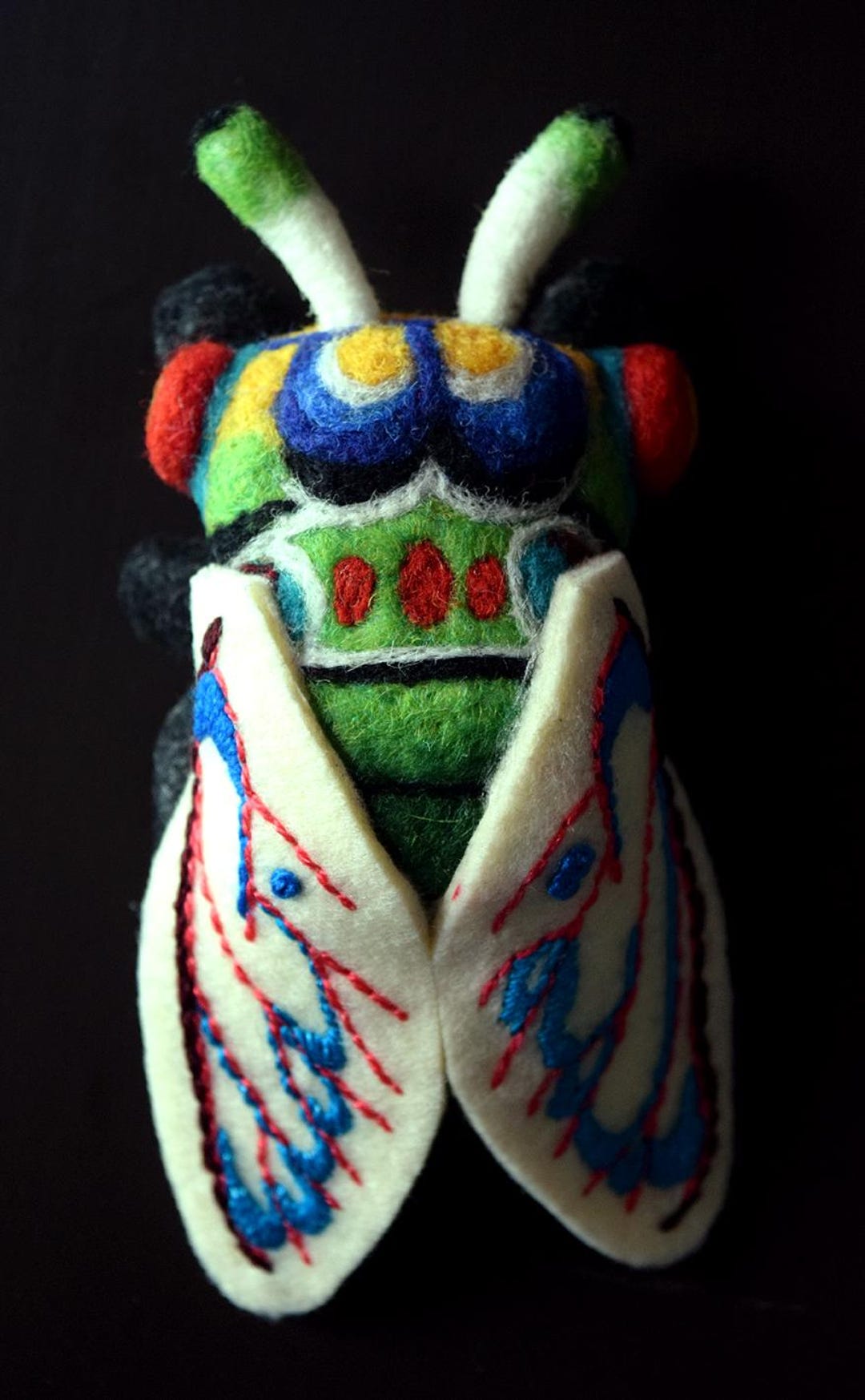 Needle Felted Cicada Magnet - Etsy