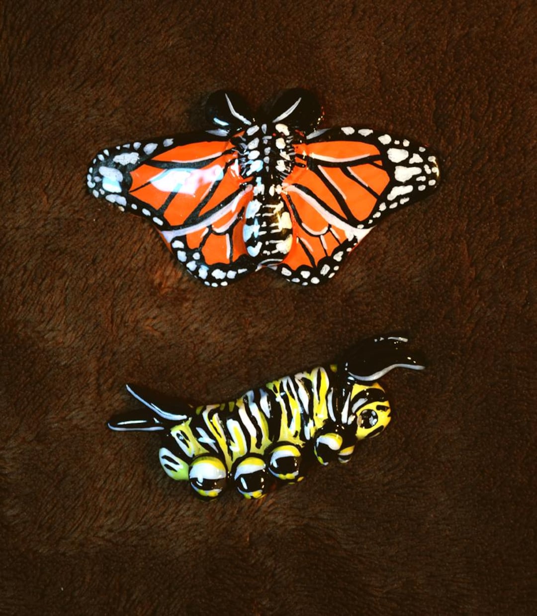Monarch Butterfly Pin Pair - Etsy