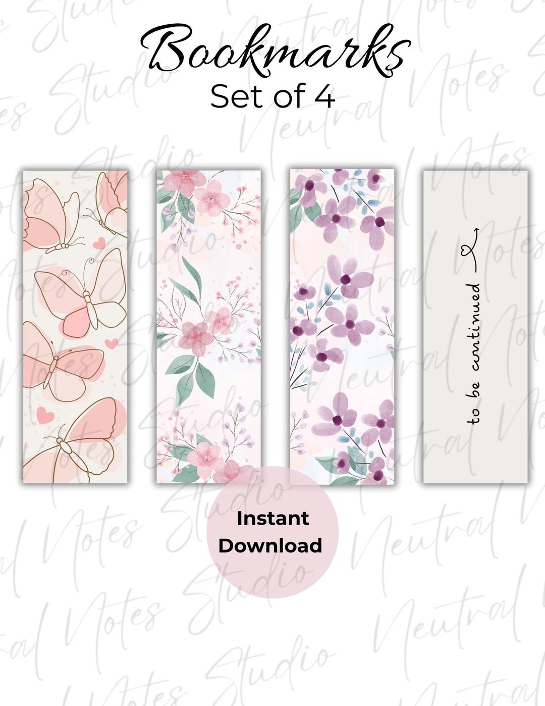Neutral Aesthetic Printable Bookmarks, Minimalist Women Silhouette ...
