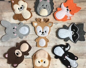 Finger Puppet Fox | Etsy