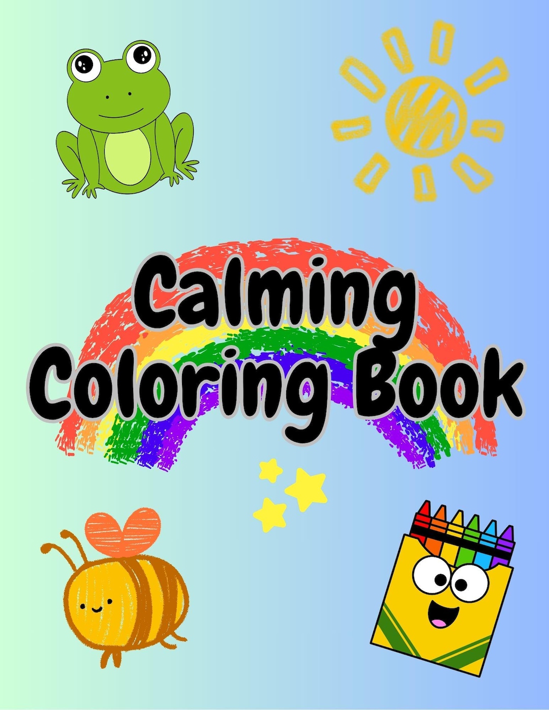 Kids Printable Coloring Book - Etsy