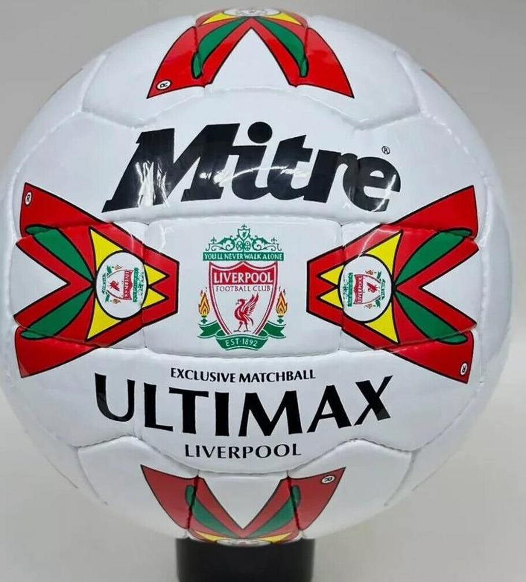 Liverpool FC Soccer Ball – MITER Ultimax Size 5 – Handstitched Football ...